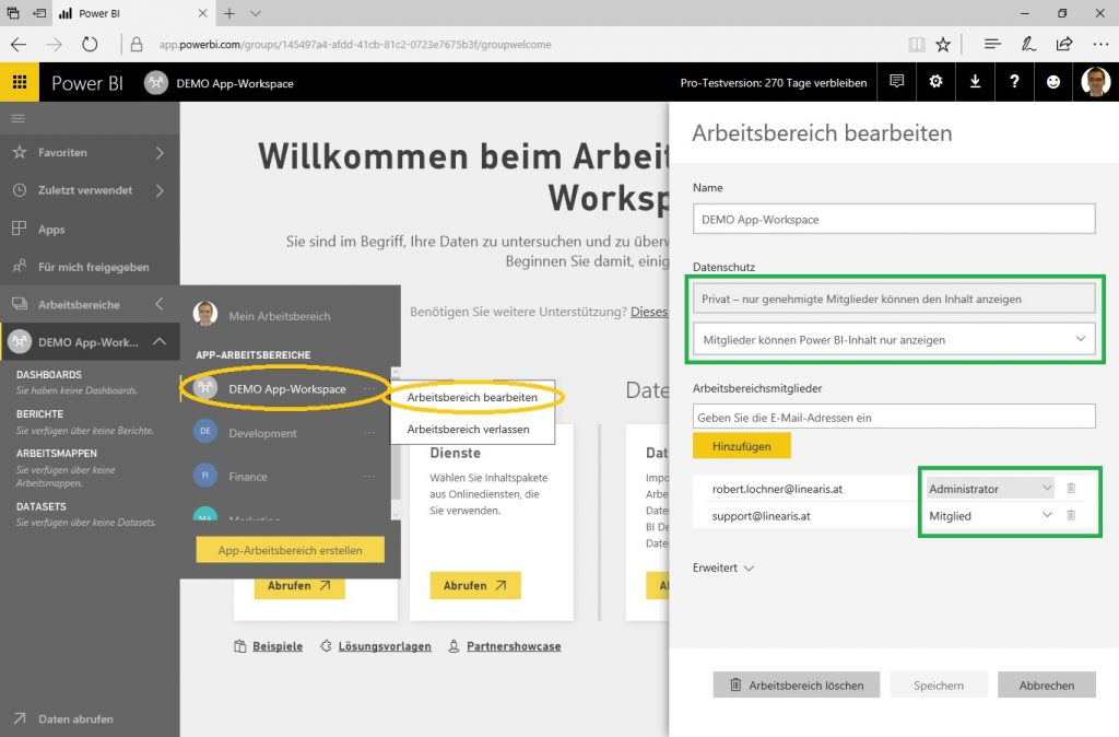 Berechtigungen in Power BI: Teil 1 Access Control – Linearis :: Power ...