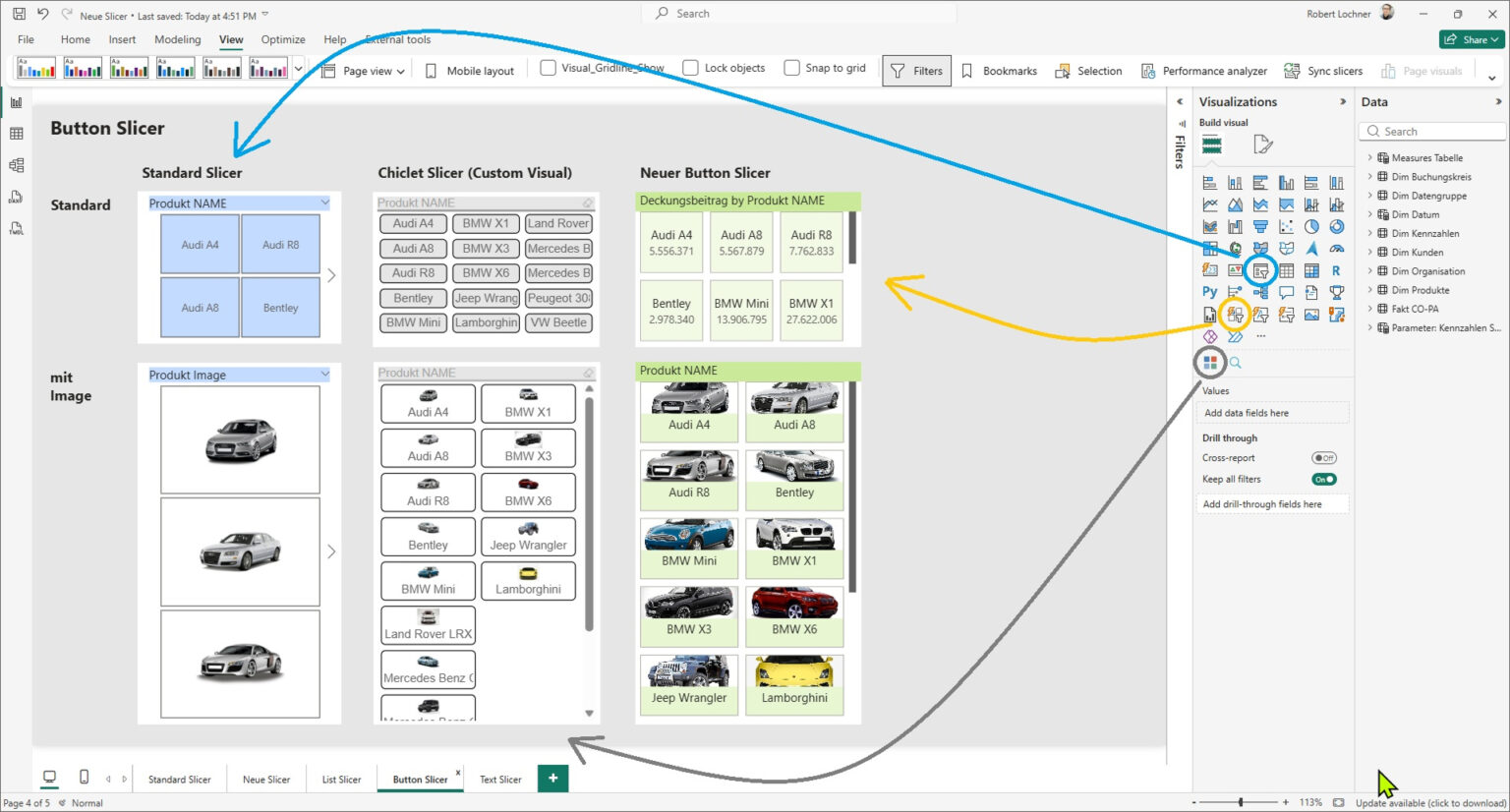 Die drei neuen Slicer Visuals in Power BI – Linearis :: Power BI & data1.io