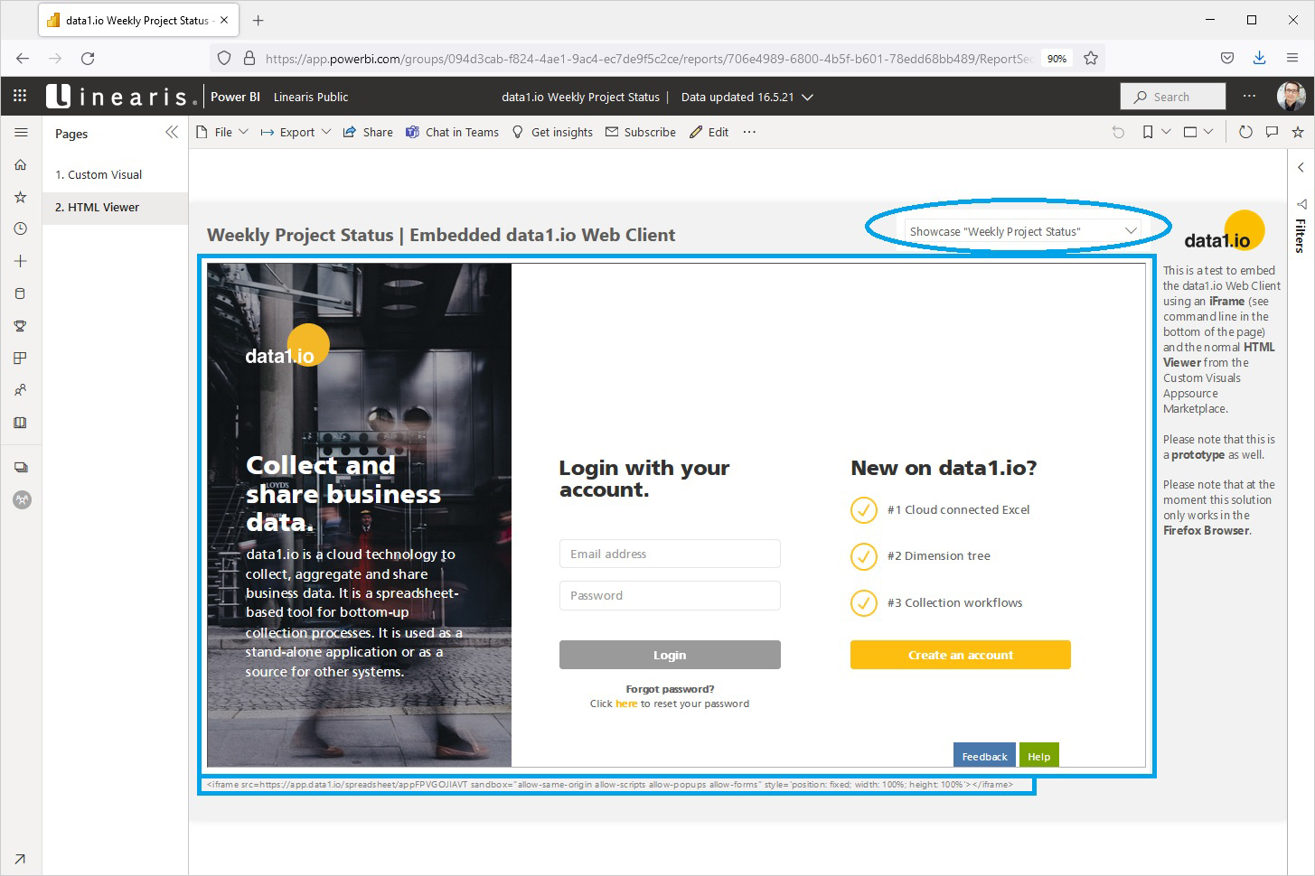 Anwendungen in Power BI mit dem Visual „HTML Content“ einbetten ...