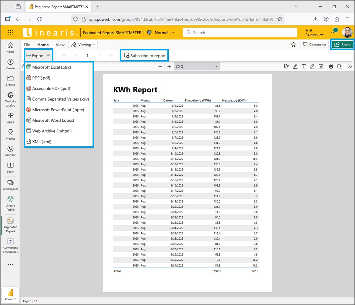 Paginated Reports – Teil 1 Erstellung mit dem Power BI Editor ...