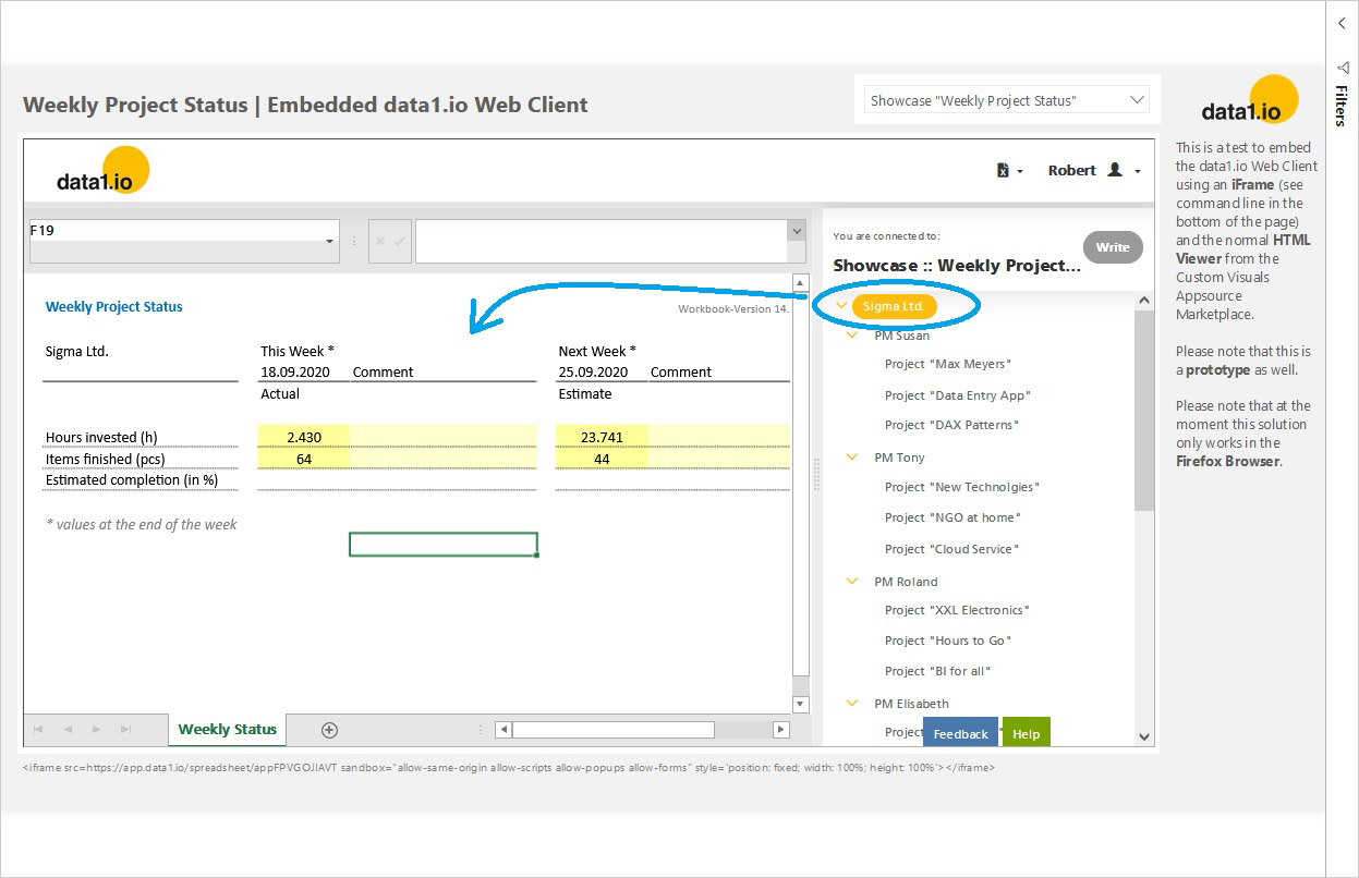 Anwendungen in Power BI mit dem Visual „HTML Content“ einbetten ...