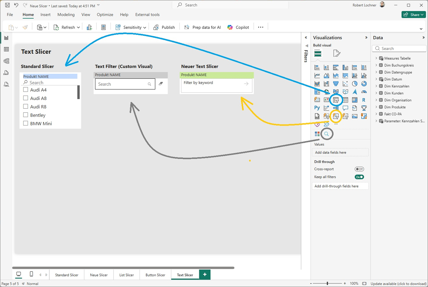 Die drei neuen Slicer Visuals in Power BI – Linearis :: Power BI & data1.io