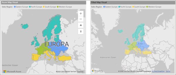 Azure Map Visual in Power BI (Teil 1) – Vergleich der allgemeinen ...