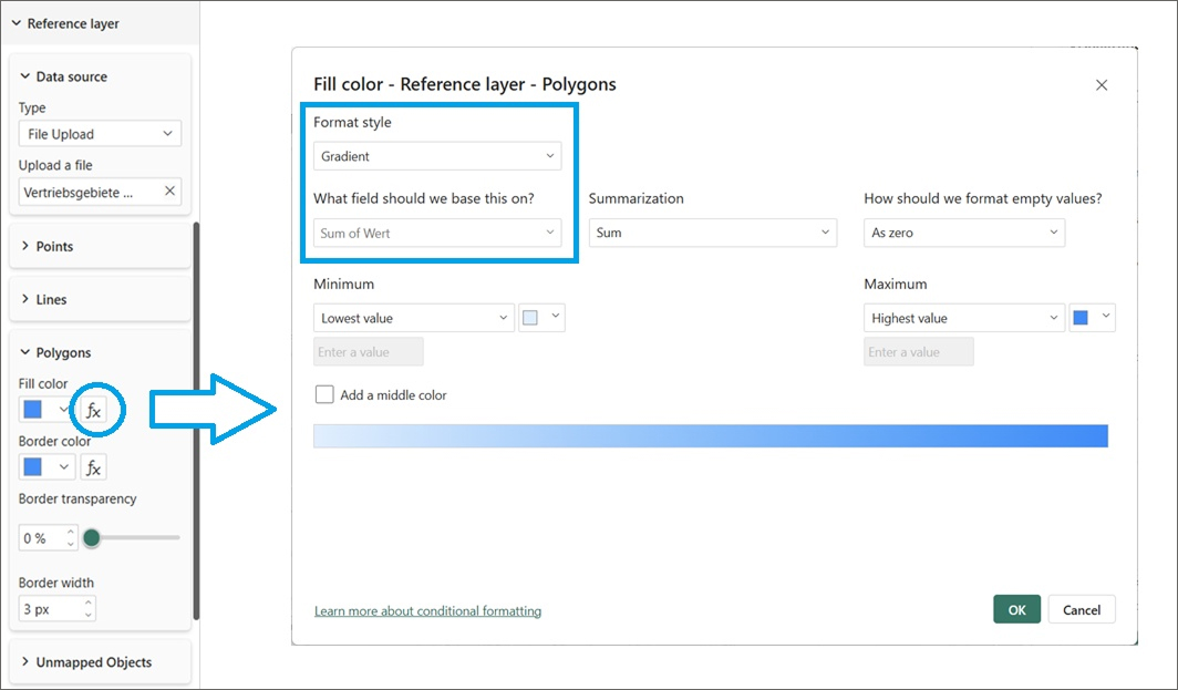 Individuelle Polygone mittels Azure Map Reference Layer visualisieren ...
