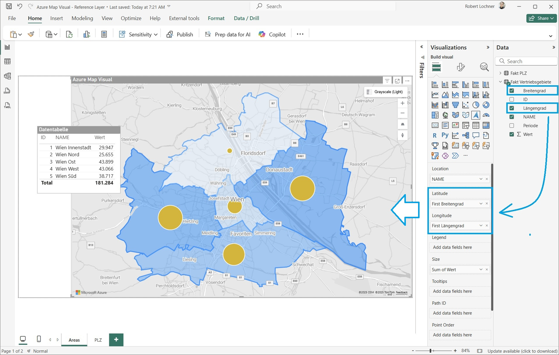 Individuelle Polygone mittels Azure Map Reference Layer visualisieren ...