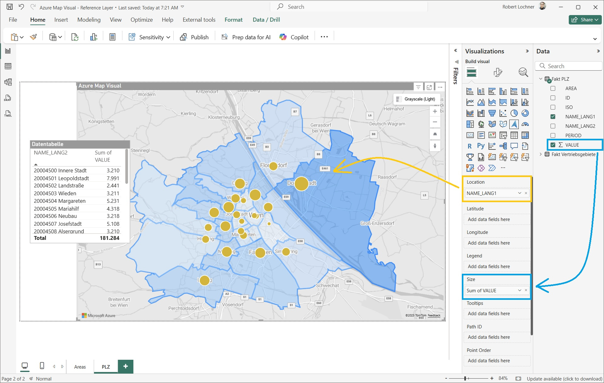 Individuelle Polygone mittels Azure Map Reference Layer visualisieren ...