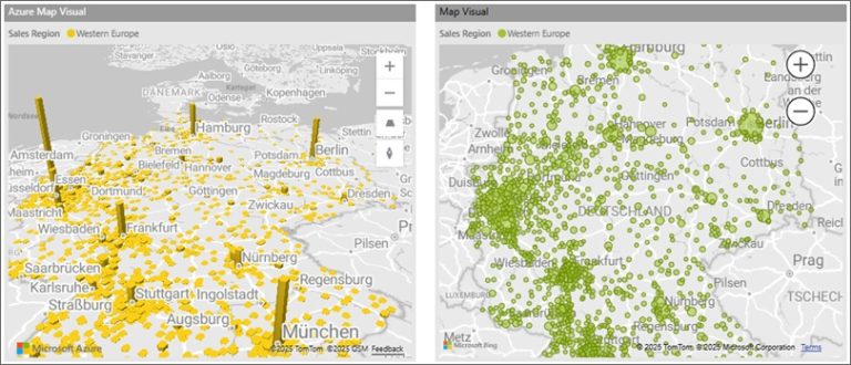 Azure Map Visual in Power BI (Teil 2) – Punktvisualisierungen im ...