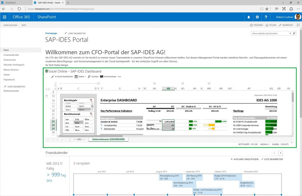Excel Online: Vergleich zu Excel Services und Excel Web Access ...