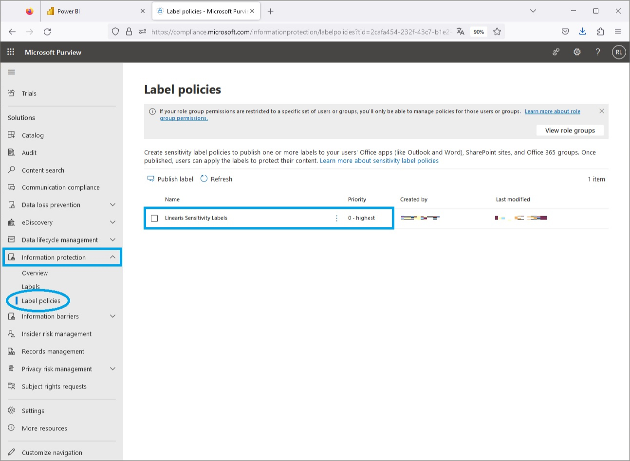 Data Governance in Power BI mit den Sensitivity Labels – Linearis ...