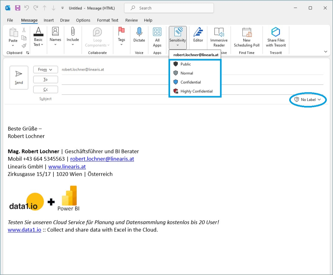 Data Governance in Power BI mit den Sensitivity Labels – Linearis ...