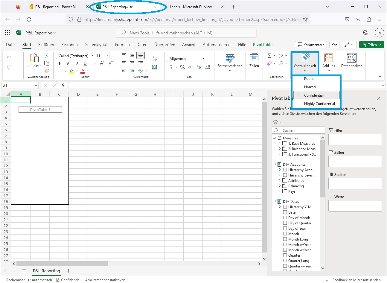 Data Governance in Power BI mit den Sensitivity Labels – Linearis ...