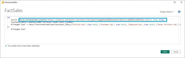 Import von Excel Dateien aus MS Teams, SharePoint und OneDrive – Linearis :: Power BI & data1.io